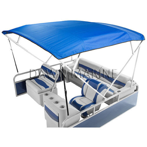 600D Aluminum Square Tube Pontoon Bimini Top | Dawn Marine