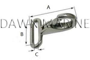 Webbing Snap Hook Stainless Steel 316 | Dawn Marine